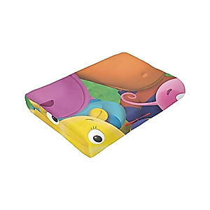Pobecan The Anime Backyardigans Blanket Throw Blankets Ultra Soft Flannel Lightweight Throws for Couch, Bed,All Seasons Use 50"x40"