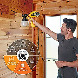 Wagner Spraytech 2419327 Control Spray QX5 HVLP Handheld Stain Sprayer, Ideal for Garages, Fences, Sheds and More