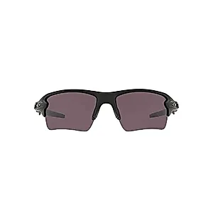 Oakley SI Men's OO9188 Flak 2.0 XL Rectangular Sunglasses, Matte Black/Prizm Grey, 59 mm