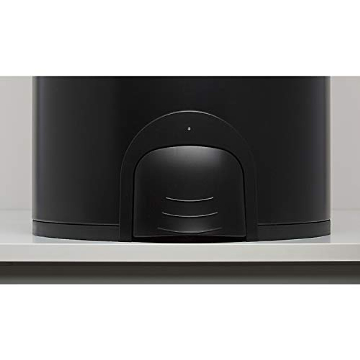 NINESTARS TTT-45-8 Automatic Tap Sensor Trash Can, 12 Gal 45L, Stainless Steel Base (Round, Black Lid)