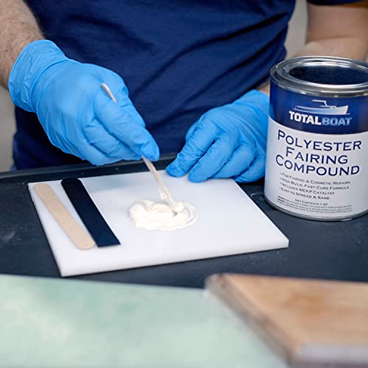 TotalBoat - 512949 Polyester Fairing Compound (Quart Kit)