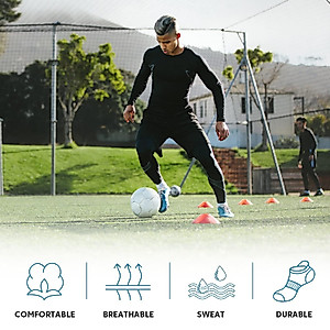 TANSTC Socks Men Women Grip Socks Soccer Anti Slip, Socks for Women Pilates Yoga Non Slip