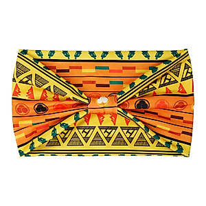 Huachi Wide Headbands for Women Boho Workout Head Bands for Women’s Hair African Knotted Non Slip Headwrap Turban Sport Yoga Girls Bandeau Hair Accessories (Pack of 4)