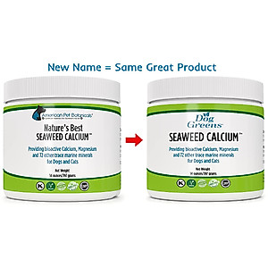 Seaweed Calcium for Pets, Vet Recommended, Tested for Purity, 14 Ounces, Formerly Nature's Best Seaweed Calcium, 1 Pack