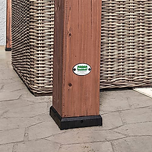 Backyard Discovery 14x10 Brockton All Cedar Pergola, Durable, Quality Supported Structure, Wind Resistant up to 100MPH, Rot Resistant, Electrical Outlet with USB, Deck, Garden, Patio