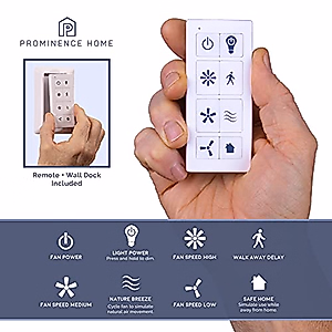 Prominence Home 51461-01 Orbis Ceiling Fan, 52, Matte Black