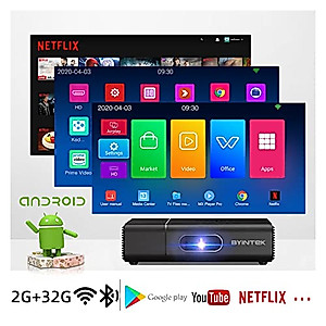 U30 Pro 3D DLP Android Portable Mini Smart 300inch Home Theater Projector for Smartphone 4K Cinema