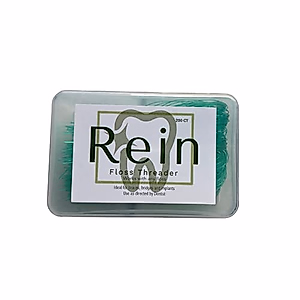 Rein Dental Floss Threader 200 Count - 1 Box
