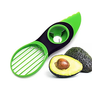 3-İn-1 Avocado Slicer, Avocado Cutter Tool, Avocado Slicer Seed Remover, Multifunctional Avocado Peeler, Fruit Slicer