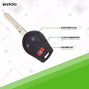 SCITOO Keyless Entry Option Replacement for 3 Buttons 2003-2016 for Infiniti FX35 FX45 QX4 for Nissan Armada Cube Frontier NV1500 Quest 1PC FCC CWTWB1U816A