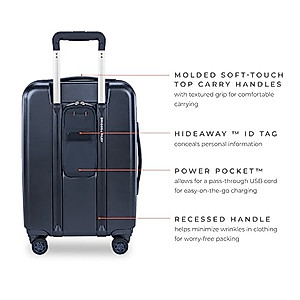 Briggs & Riley Sympatico Hardside International Spinner Luggage, Matte Navy, 21-Inch Carry-On