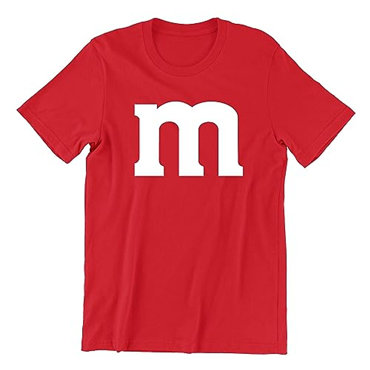M Halloween Team Costume Funny Party Men's T-Shirt, L, Red