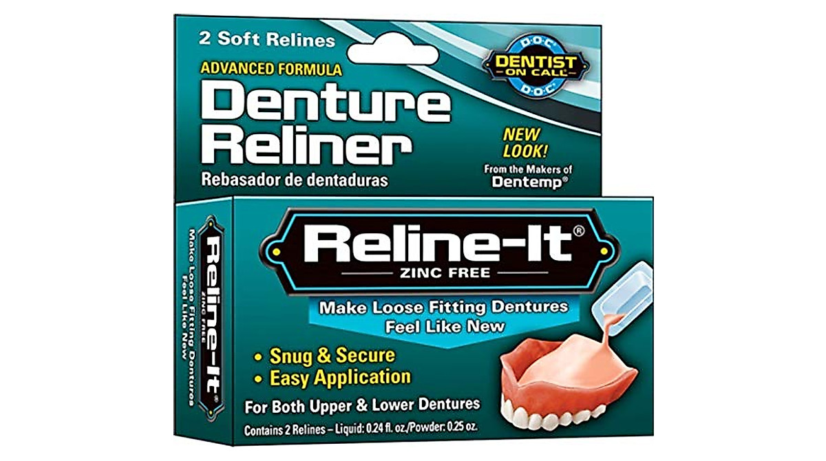 D.O.C. Reline-It Advanced Denture Reliner Kit - Secure, Comfortable Fit
