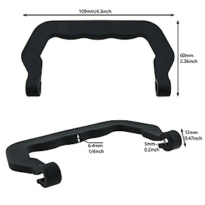 LUORNG 6pcs Pet Cage Crate Handle for Squirrel Hedgehog Rabbit Chinchilla Hamster, 4.3x2.36 Inches