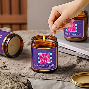 Happy Birthday Candle Gifts for Women,Unique Best Friend Birthday Gifts for Her,Sister,Funny Birthday Gifts for Men,Mom,Dad,Bestie Birthday Present,16 18 21 30 40 50 60 Bithday Gifts - Purple