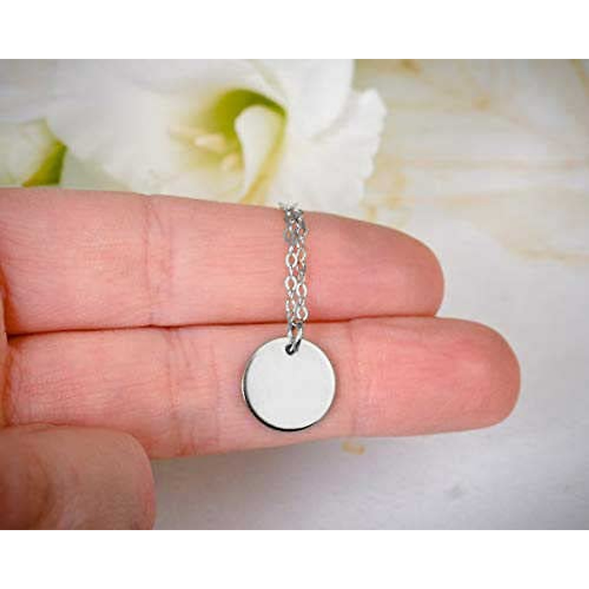 EFYTAL Marathon Runner 26.2 Necklace, 925 Sterling Silver Disc Jewelry Gift for Athlete, Gifts for Athletes Runners