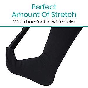 Vive Plantar Fasciitis Stretch Sock - Non Slip Calf Night Relief for Heel, High Arch Pain - Achilles Tendonitis Therapy Foot Support Sleeve Stretcher - Compression Sleeve - Men, Women (L/XL)