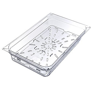 Carlisle FoodService Products 1021507 StorPlus Full Size Polycarbonate Drain Shelf, Clear