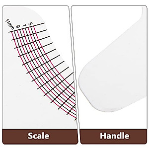 minkissy Lash Room Decor 10pcs Eyelash Ruler Lash Length Measuring Tool Eyelashes Degree Ruler Lash Cart