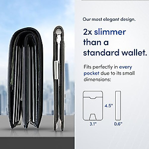 TRAVANDO AirTag* Wallet Mens Wallet with Money Clip Air Tag Wallet Card Holder RFID Blocking Bifold Gifts for Men