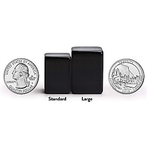 Yellow Mountain Imports Japanese Riichi Mahjong Set - Black Standard Size Tiles and Vinyl Case - with East Wind Tile, Set of Scoring Sticks, & Dice