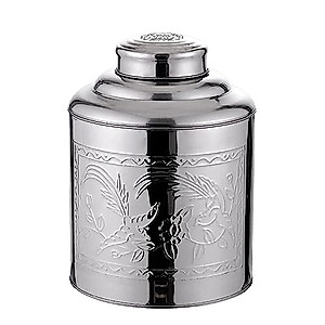 Terrarium Tea Canister Tea Sealing Jar Stainless Steel Tea Canister Tinplate Storage Canister Food Storage Container for Loose Tea Coffee Bean Sugar Salt (50g) Decaf Coffee