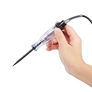 Wire Circuit Tester, Auto 6V 12V 24V DC Electrical Wire Circuit Tester Automotive Circuit Tester for Low Voltage Systems Switch Wires