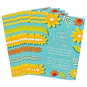 Said A Prayer Blue 3 x 2 Cardstock Keepsake Itty Bitty Bookmarks Pack of 24