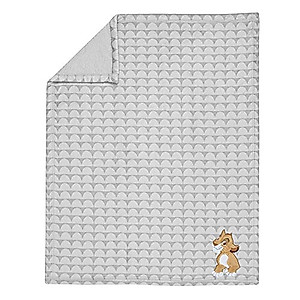 Lambs & Ivy Disney Baby The Lion King Gray Fleece Appliqued Baby Blanket