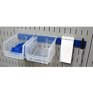 Wall Control 14in Accessory Hanger Tool Holder Bracket Pegboard Accessory Pegboard and Slotted Tool Board - Blue