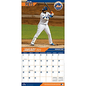 New York Mets 2023 12x12 Team Wall Calendar