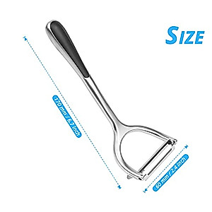 Sihuuu Vegetable Peeler Potato Peelers Y-type Fruit Peeler Stainless Steel Peelers with Sharp Durable Blades for Kitchen Peeling Potato Carrot Apple Fruits Vegetables Making Salads Veggie Noodles