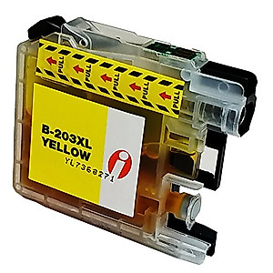 INK4WORK 4 Pack Replacement Ink Cartridge for Brother LC203 XL LC203XL (1 Black, 1 Cyan, 1 Magenta, 1 Yellow) for MFC-J460DW MFC-J480DW MFC-J485DW MFC-J680DW MFC-J880DW MFC-J885DW