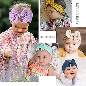 DANMY Baby Girl Nylon Headbands Newborn Infant Toddler Hairbands Knotted Children Soft Headwrap Hair Accessories