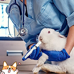 9 Pieces Puppy Feeding Tube Kit Includes 8 FR Red Rubber Kitten Feeding Tubes 10 ml Clear Feeding Tube Syringes Bulb Syringe Feeding Tools for Small Animals Pet Supplies Feeding Measuring Watering