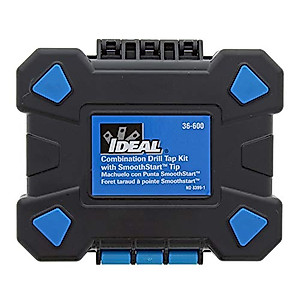 IDEAL Electrical 36-600 Standard Drill/Taps - (8 Piece) 1/4 in. Hex Shank, Drilling, Tapping, Deburring, HSS Bit Kit