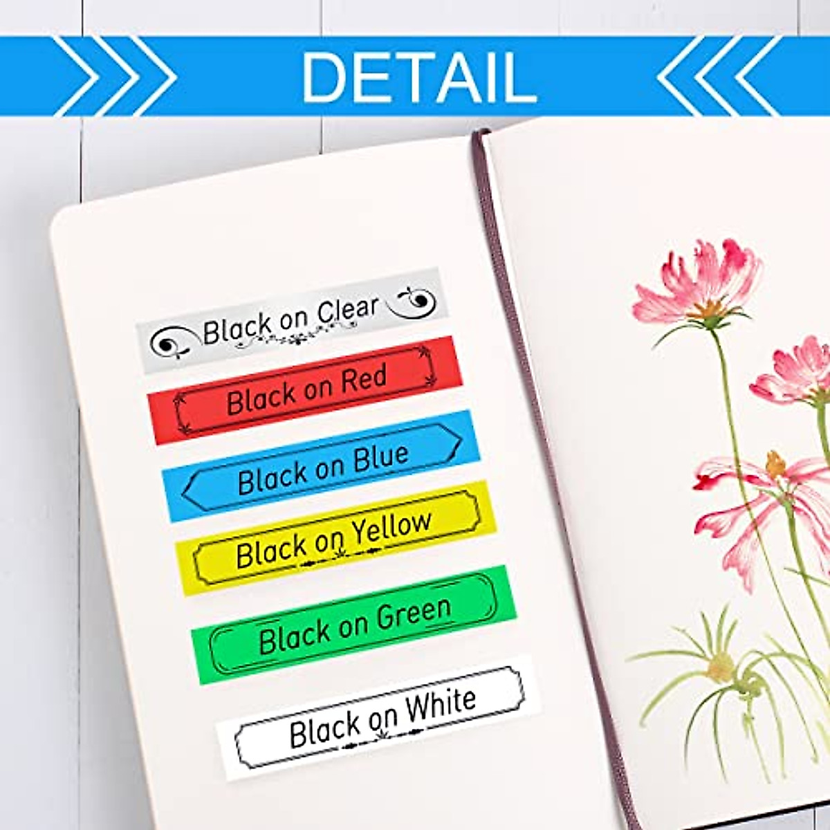 6-Pack Anycolor Compatible with M-K231 Brother P Touch M Tape M-231 MK131 MK431 MK531 MK631 MK731 Label Tape 12mm 0.47 Inch, Work for Brother PT-M95 PT-70BM PT-90 PT-65 PT-45 Label Maker Refills