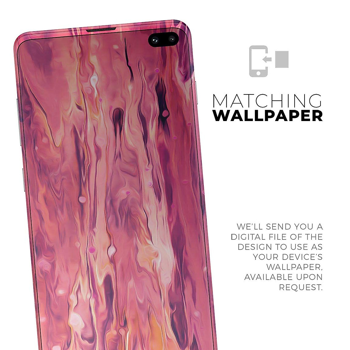 DesignSkinz Blurred Abstract Flow V48 Protective Vinyl Decal Wrap Skin Cover Compatible with The Samsung Galaxy S20 (Screen Trim & Back Glass Skin)