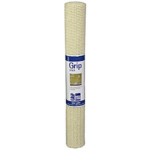 Magic Cover Grip Non-Adhesive Shelf Liner, 18-Inch by 5-Feet, Natural