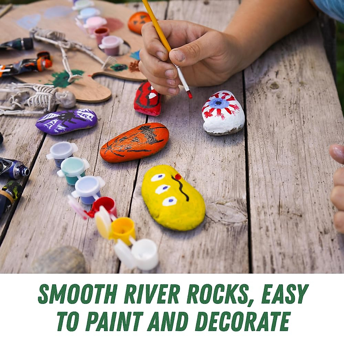 PGN 40 Large River Rocks for Painting - Stimulate Your Children’s Creativity with Our Painting Rocks for Kids - Flat and Smooth - Fun & Engaging Rock Painting with The Family - 2-4 Inches