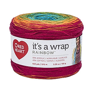 RED HEART Wrap Rainbow, Fiesta Yarn