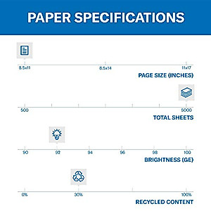 Hammermill Printer Paper, Great White 30% Recycled Paper, 8.5 x 11 - 1 Pallet, 40 Cases (200,000 Sheets) - 92 Bright, Made in the USA, 086700PLT