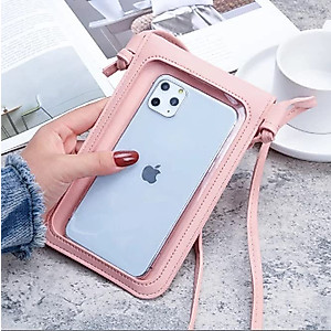 Pretty DS luxury Bag Cell Phone Purse Wallet with Credit Card,ID, Slots for all ladies., pink