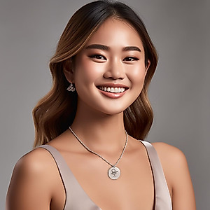 US Jewels Ladies 925 Sterling Silver 1in Scorpio October & November Zodiac Pendant