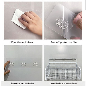 21 Pack Shower Caddy Adhesive Replacement Hooks - Waterproof, Strong and Sturdy | Easy to Install | Ideal for Bathroom and Kitchen | 2.36 * 5.51inch | Suitable for Smooth Surfaces