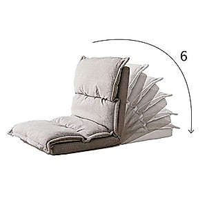 GYDJBD Lazy Sofa,Microfiber Folding Floor Lounge Sofa Chair Lounging,65cmx68cmx62cm Gray