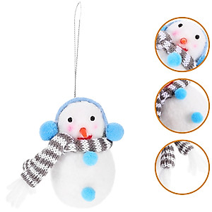 LUOZZY Christmas Snowman Hanging Ornaments Xmas Felt Snowman Doll Christmas Tree Hanging Ornament Xmas Gifts for Kids