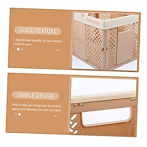 Yardwe 2pcs Picnic Basket Fruit Containers with Lids Toy Storage Bins Plastic Storage Bins with Lids Washing Tub Desk Organizer Basket Grocery Shopping Baskets Household Storage Bin Eggs