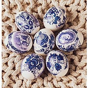 QG group Decorative Easter Egg Wraps Russian Icons Religious Orthodox Dying Kit Dye - Set Ukrainian Kit Sleeve Heat Shrink Wrap Pysanka Pysanky Supplies 21 Pcs in Pack