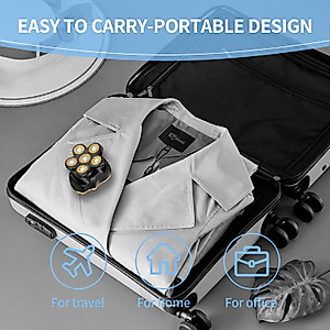 Electric Shaver for Men Rechargeable Bald Head Shavers Waterproof Mens Electric Shaver Rotary Electric Razor Cordless Shavers for Men Wet & Dry Grooming Shaving Facial Shaver for Men (Gold)